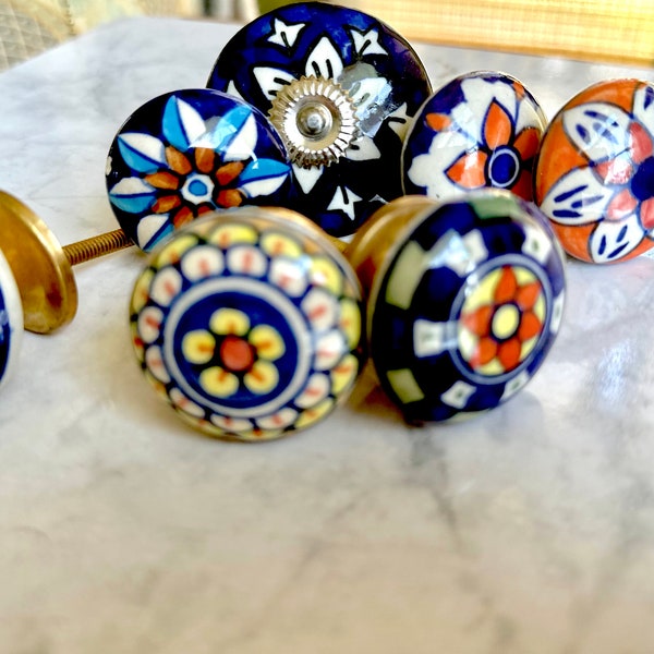 Ceramic Drawer Pulls - Etsy