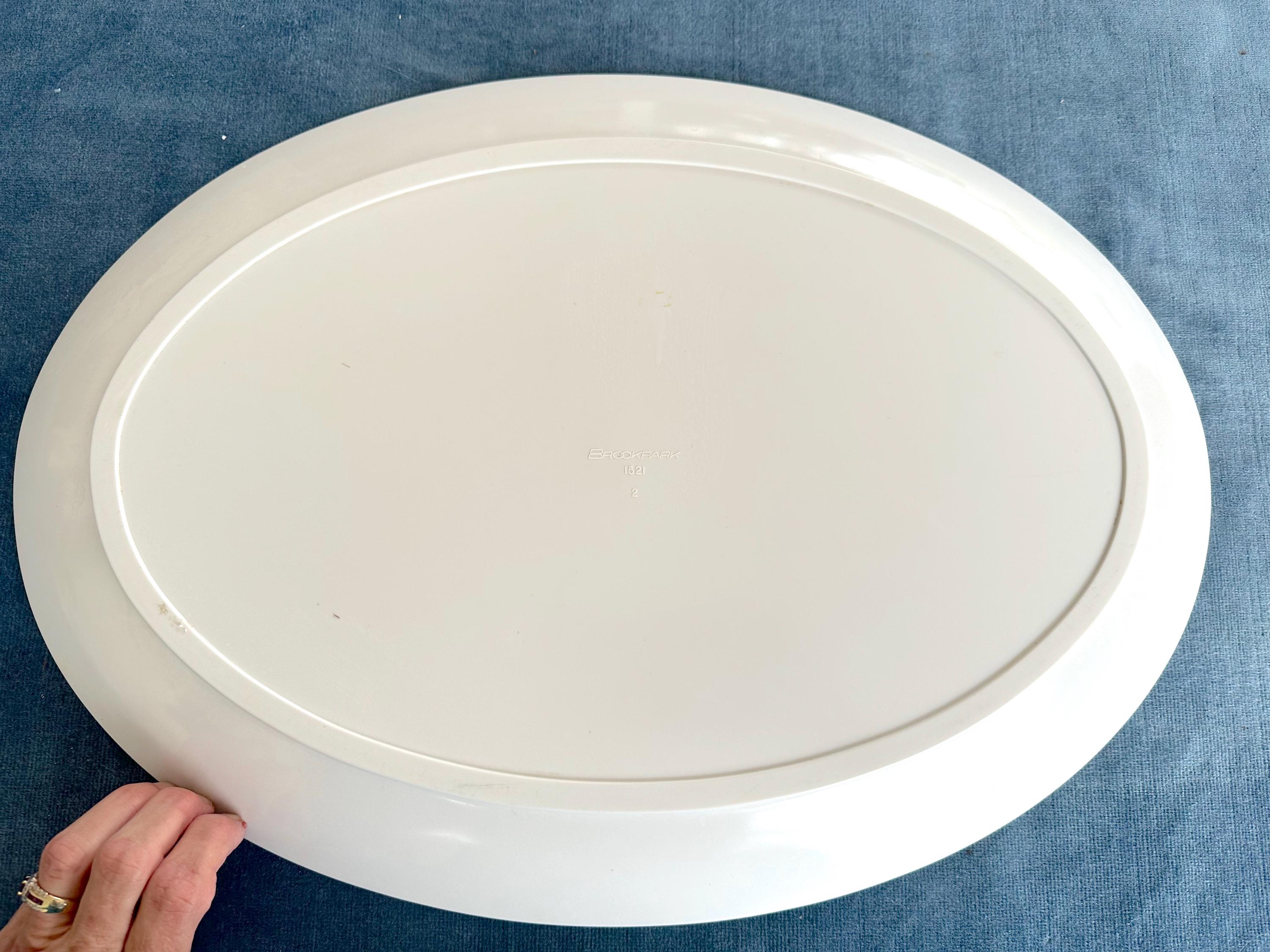 Classic Vintage Melamine Turkey Platter / 21" Wide / Vintage Plastic ...