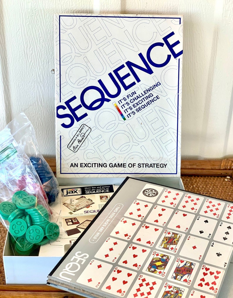 Sequence Game of Strategy 1995 Edition/ by Jax of Minnesota - Etsy