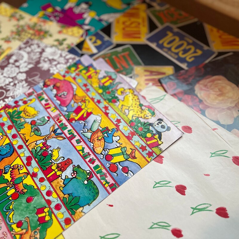 Retro Wrapping Paper - Etsy