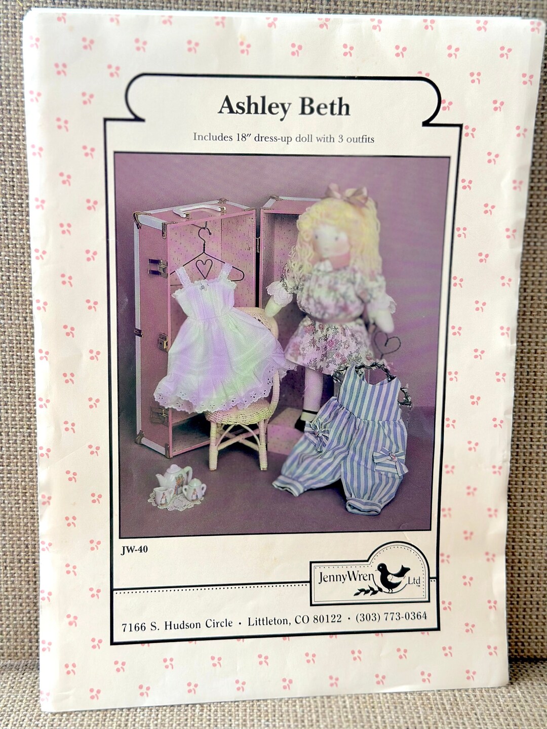 Vintage Doll Pattern: 18" Dress up Doll With Three Outfits by Jenny ...