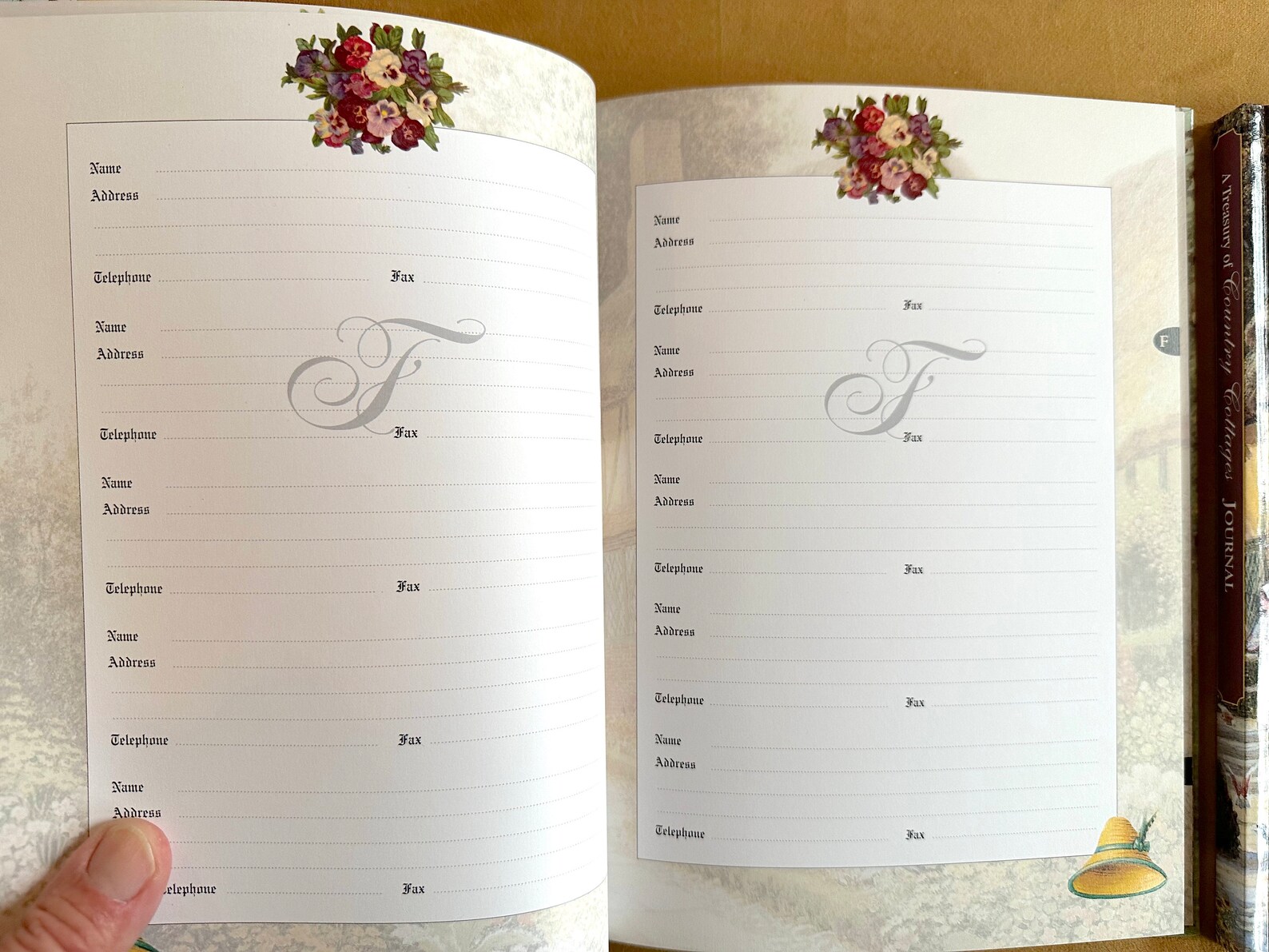 Vintage Country Cottages Address Book and Journal Set With Case ...