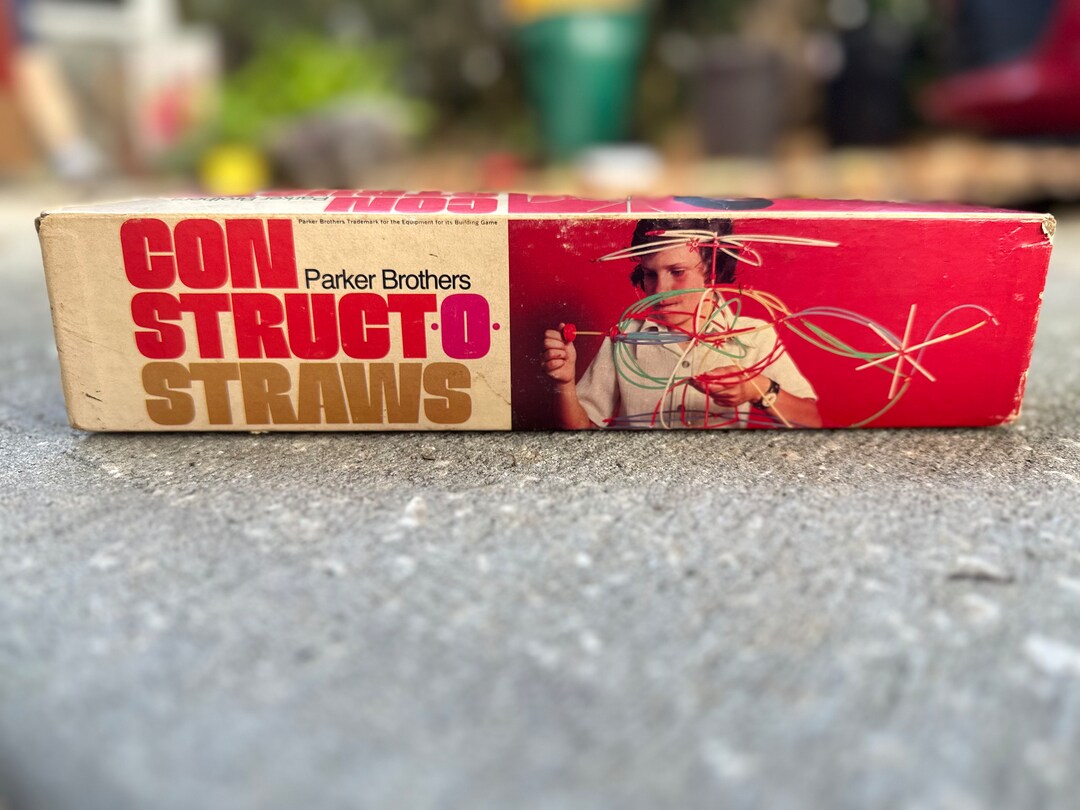 1970s Construct-o Straws in Original Box, Complete - Etsy