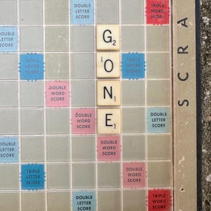 Vintage Scrabble Deluxe in Original Box: Tiles and Red Scoring Racks ...