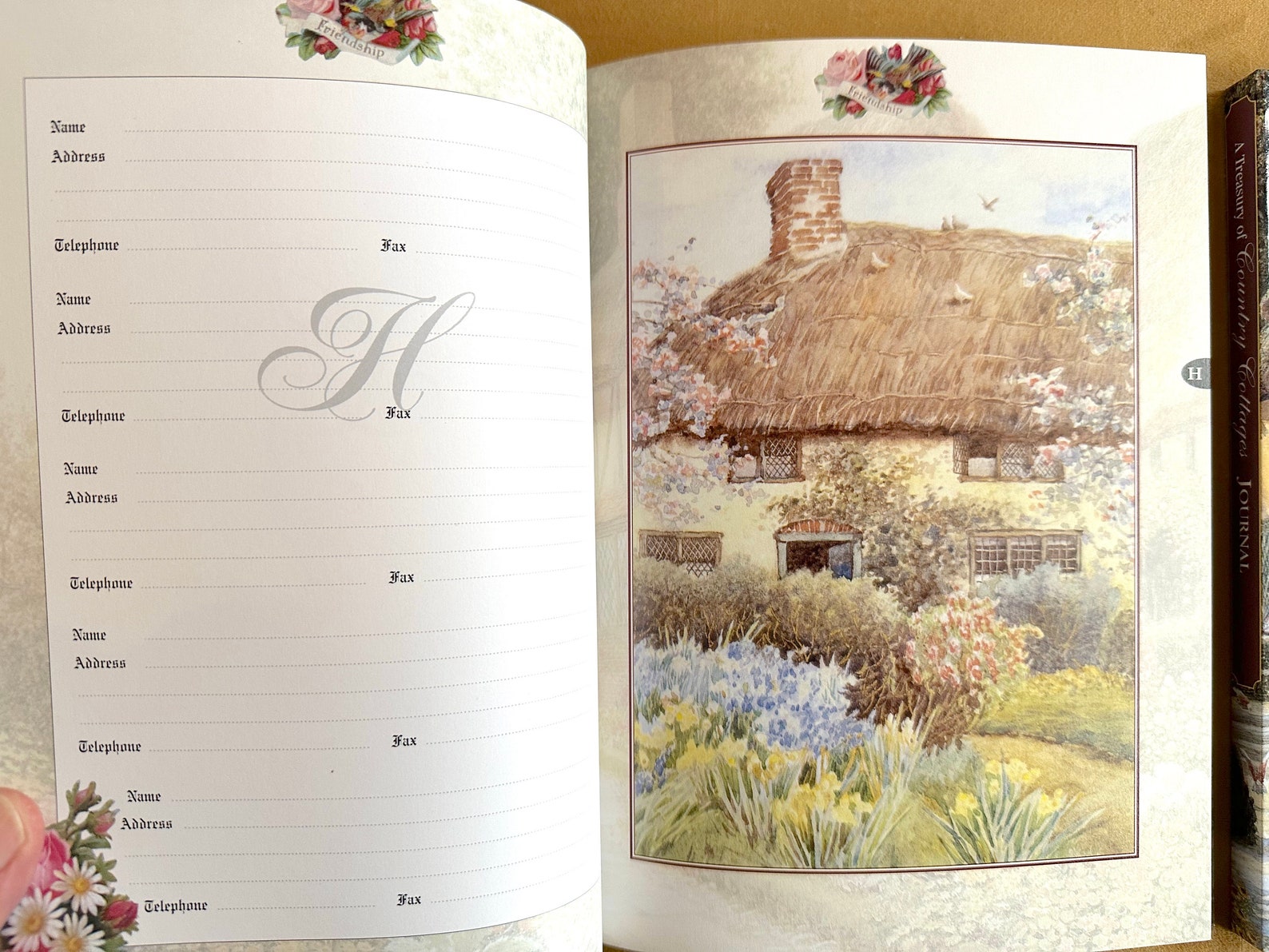 Vintage Country Cottages Address Book and Journal Set With Case ...