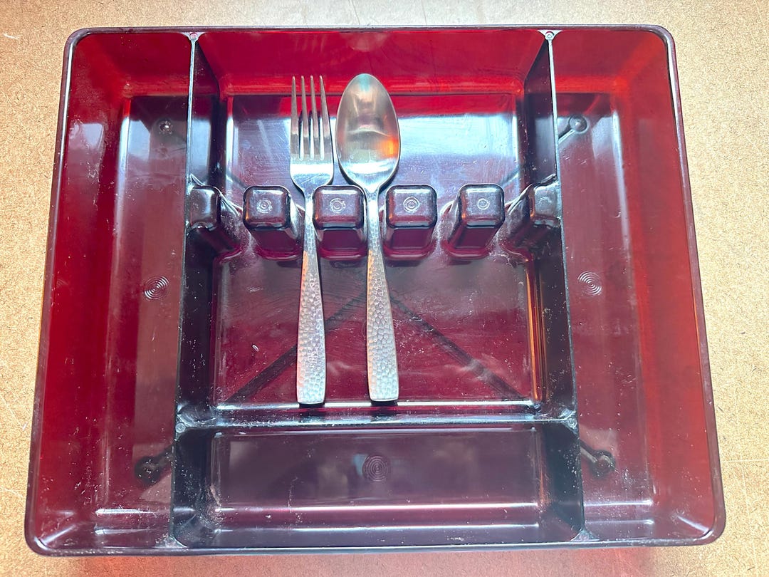 Vintage Tortoise Shell Plastic Flatware Caddy by Vogue Products in ...