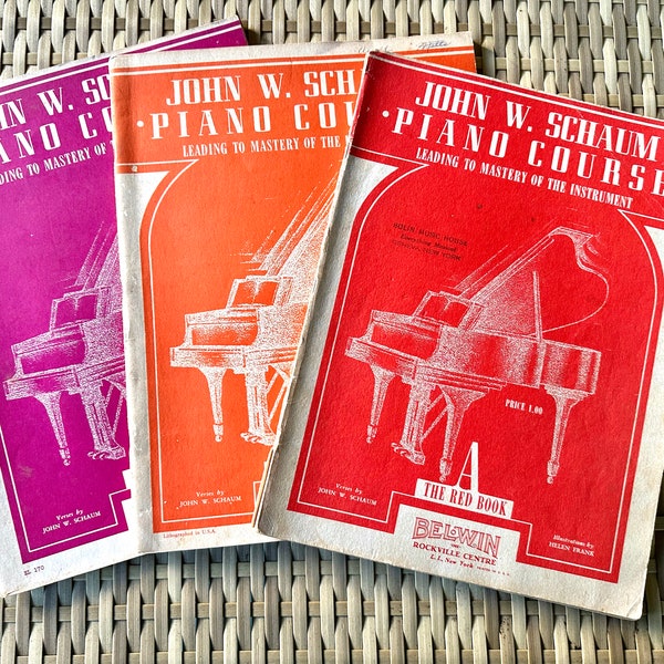 Vintage Piano Books - Etsy