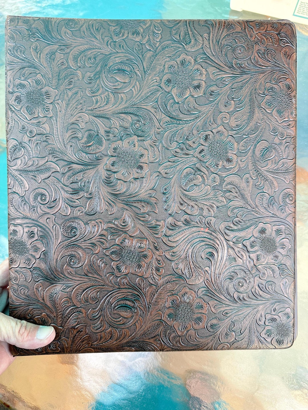 Unique Vintage Binder With Floral Embossing / 1.5" Three Ring Binder - Etsy