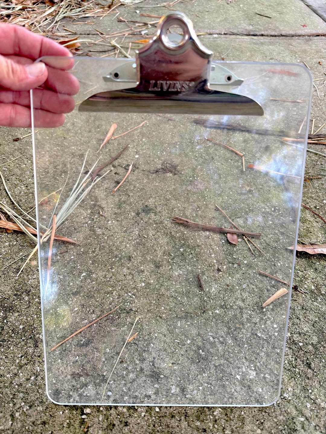 Vintage Lucite Clipboard, Standard Sized / 1980s Clear Clipboard - Etsy