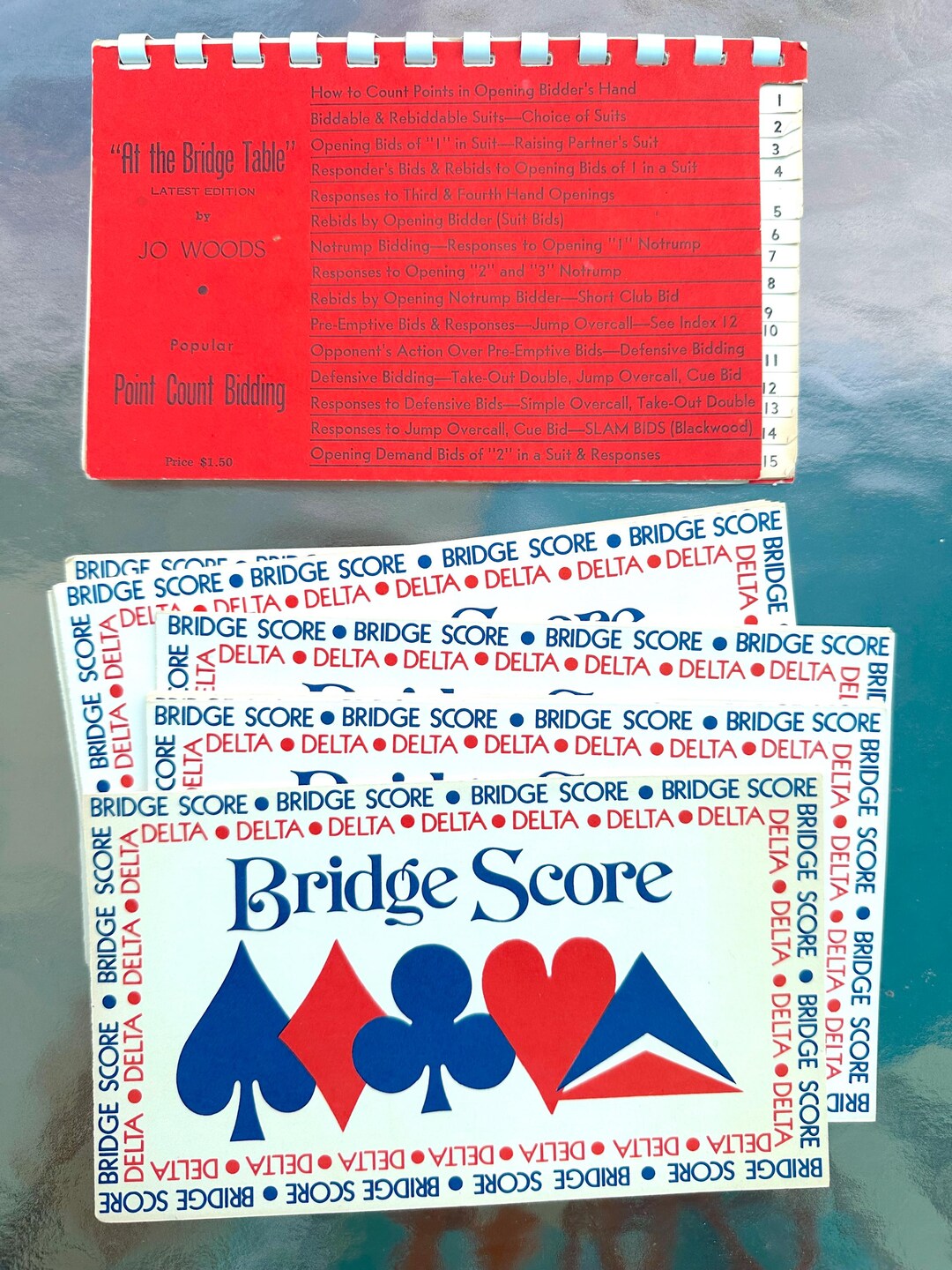 Lot of 20 Vintage Delta Bridge Tally Card Lot / Plus "at the Bridge ...