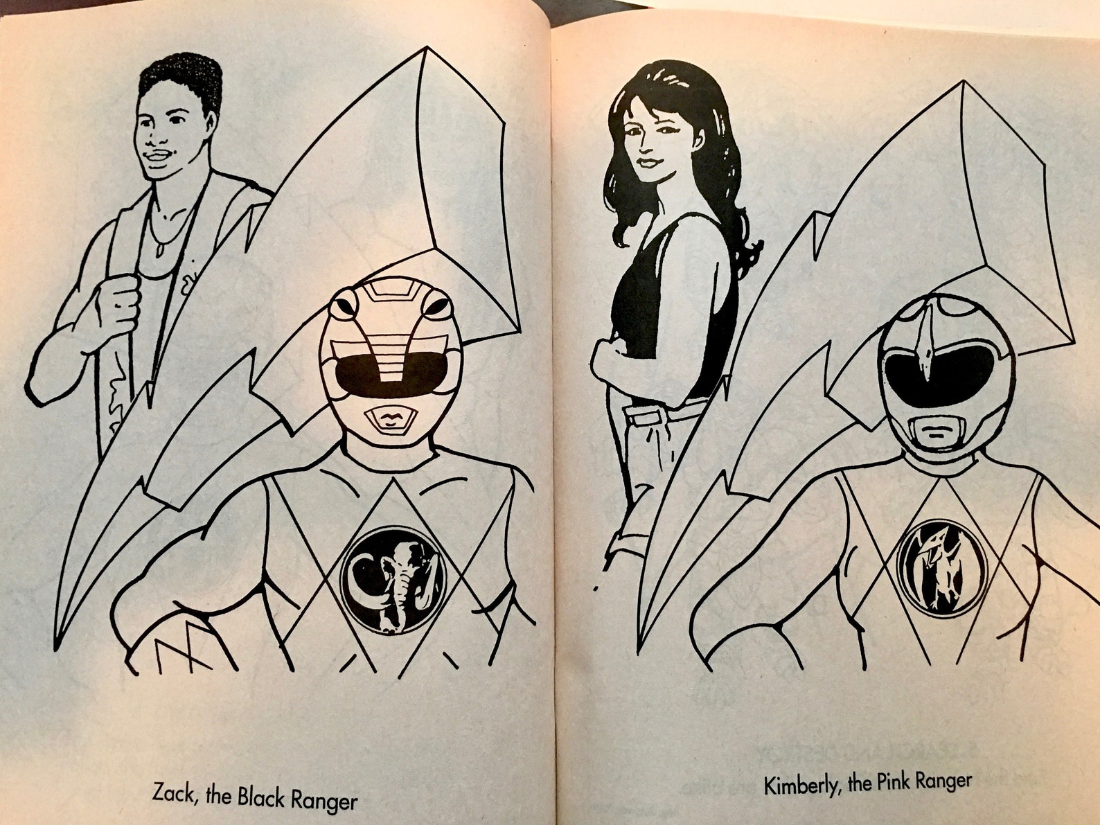 Vintage Power Rangers Coloring and Activity Books Mighty | Etsy