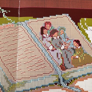 Four 1980s Vintage Paula Vaughn Needlepoint Patterns: "little Women ...