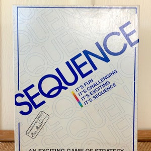 Sequence Game of Strategy 1995 Edition/ by Jax of Minnesota - Etsy