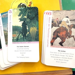 Vintage Van Gogh and Friends Art Game / Memory and Go Fish With ...