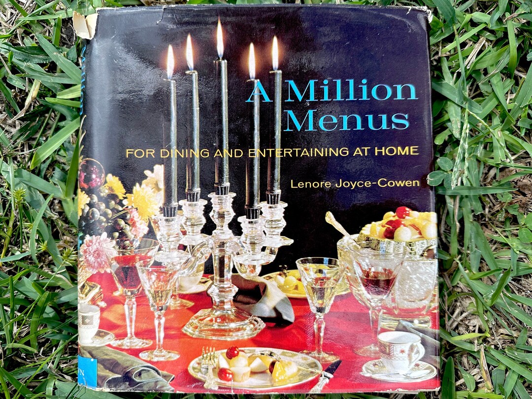 1960s Vintage Cookbooks: "a Million Menus" / Split-page Recipes With ...