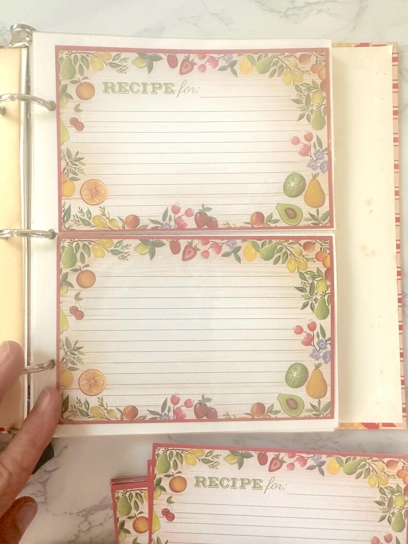 Victorian Hallmark Recipe Binder With Teapot on Cover and Yellow and ...