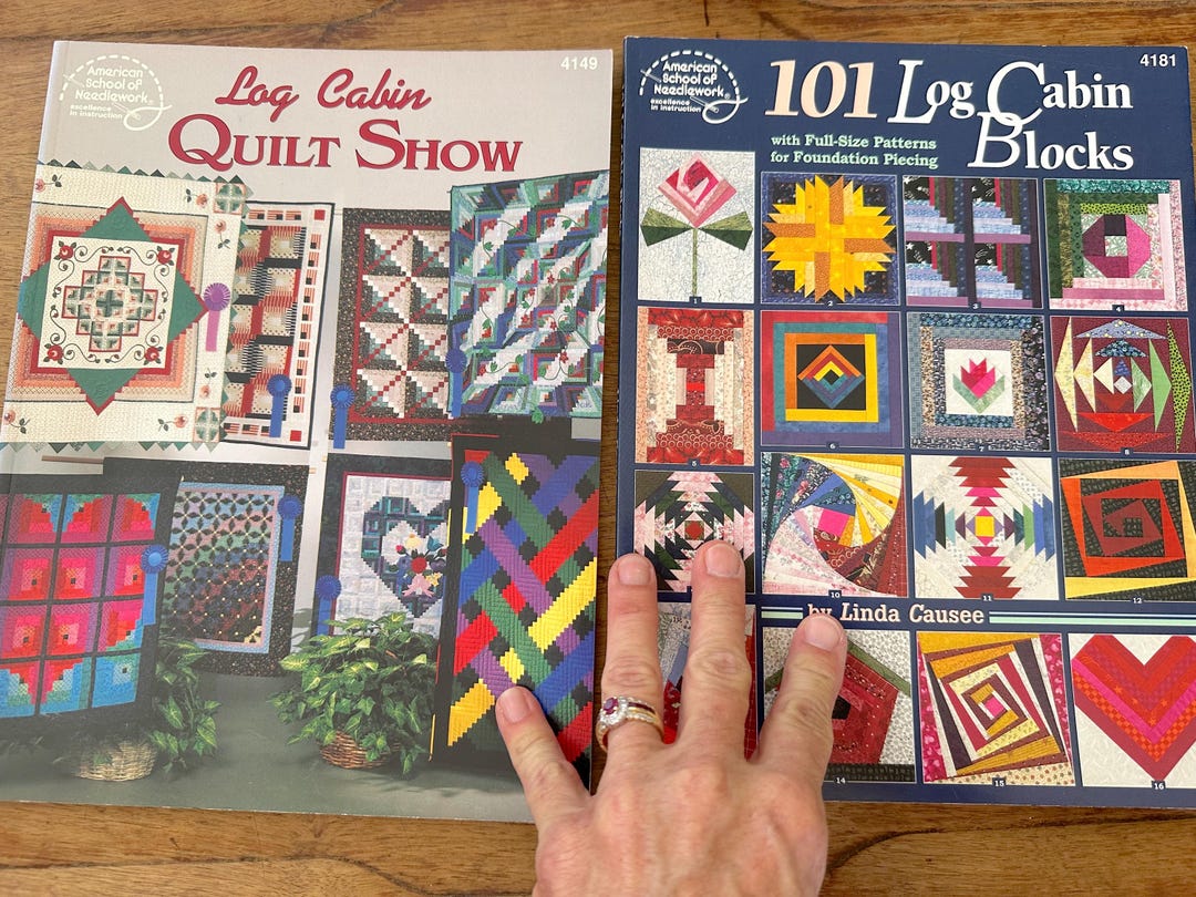 Five Vintage Log Cabin Quilt Pattern Books - Etsy
