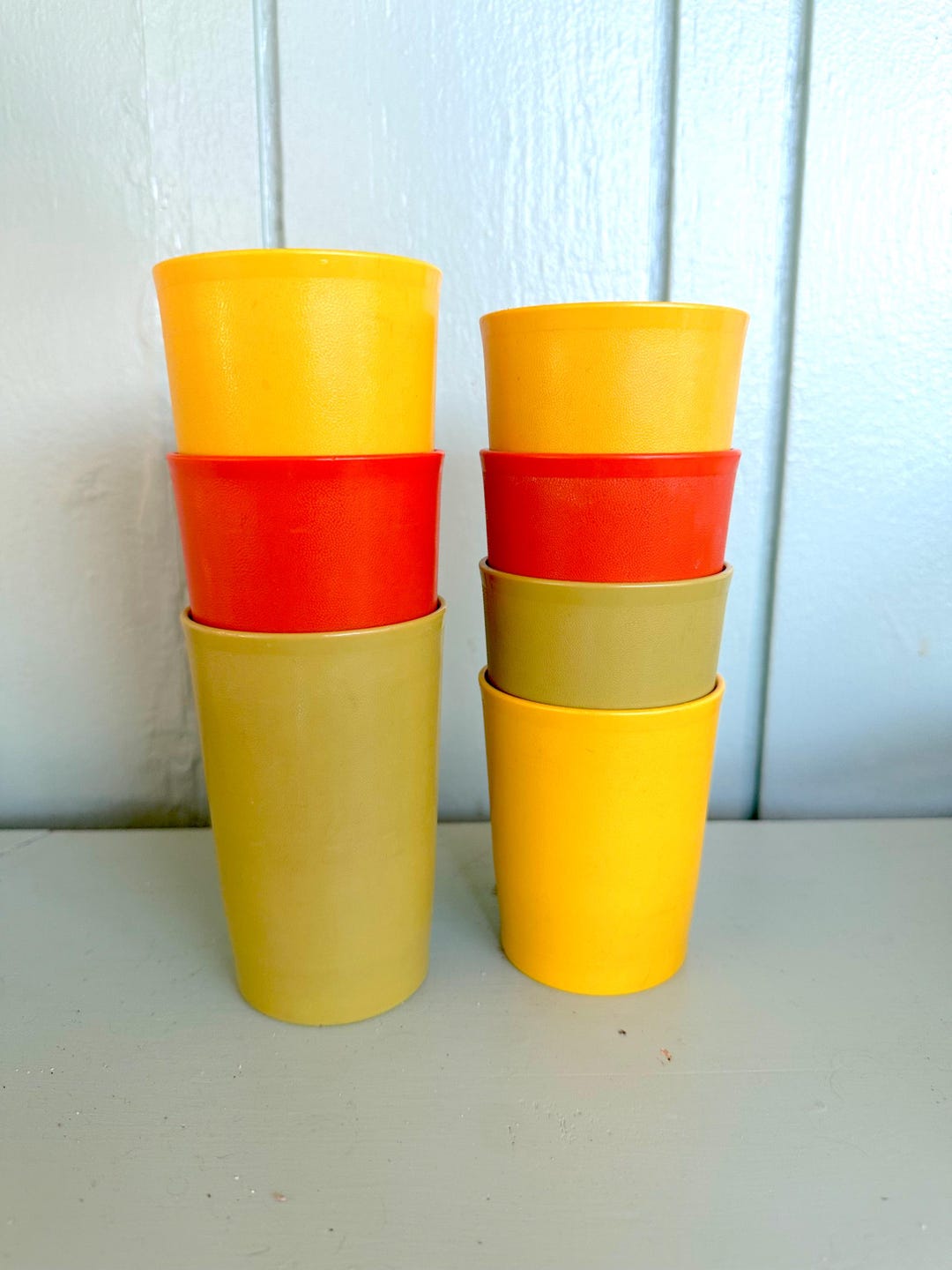 Vintage 1970s Tupperware Kids' Tumblers, Short and Medium, Lot of 7 in ...