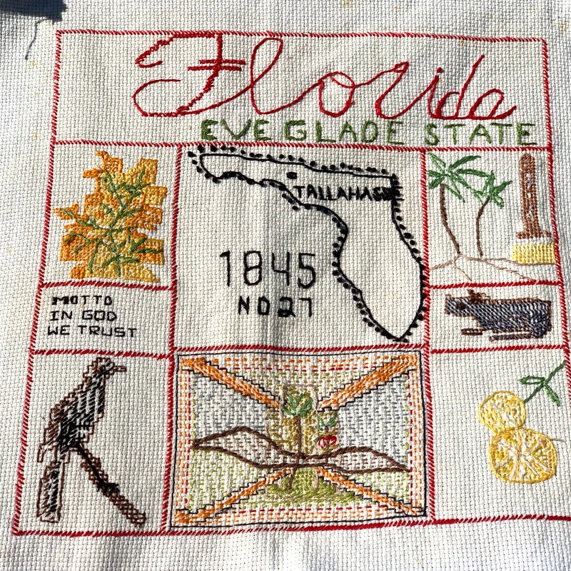 Florida Cross Stitch - Etsy