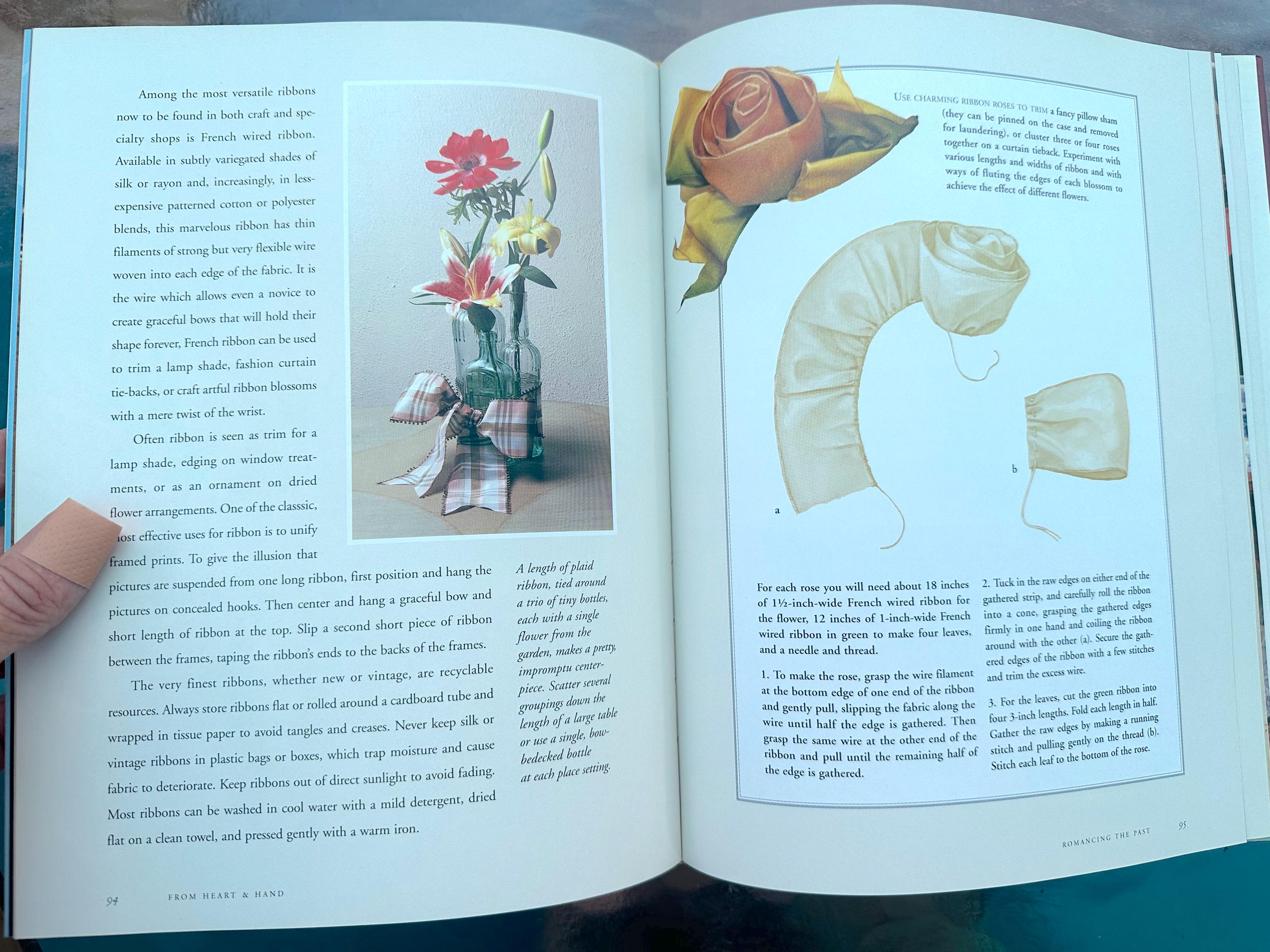 Vintage Victoria Magazine Craft Book "from Heart & Hand: Creating ...