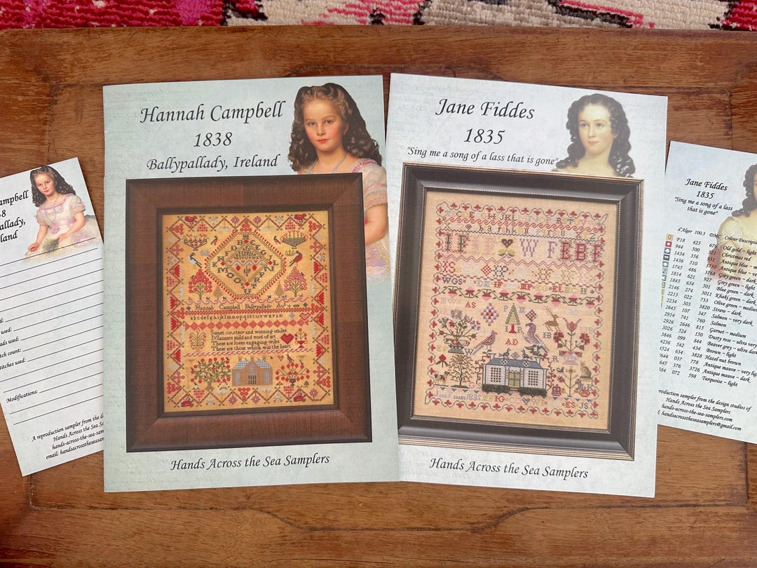 Antique Reproduction Sampler Pattern From Hands Across the Sea: Jane ...