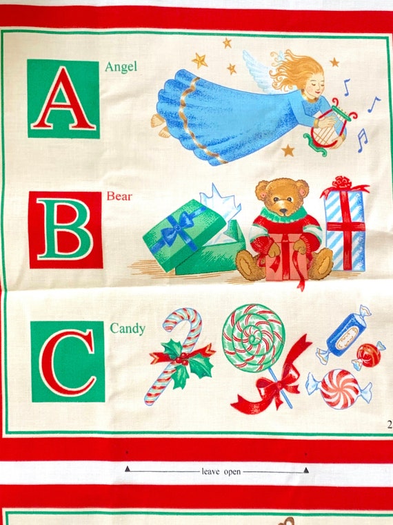 Vintage Cut-and-sew ABC Christmas Book / Soft Fabric Book - Etsy