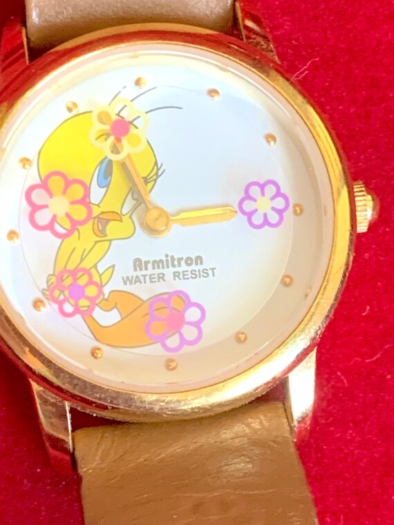 Vintage Armitron Tweety Bird Watch with Moving Flower… - Gem
