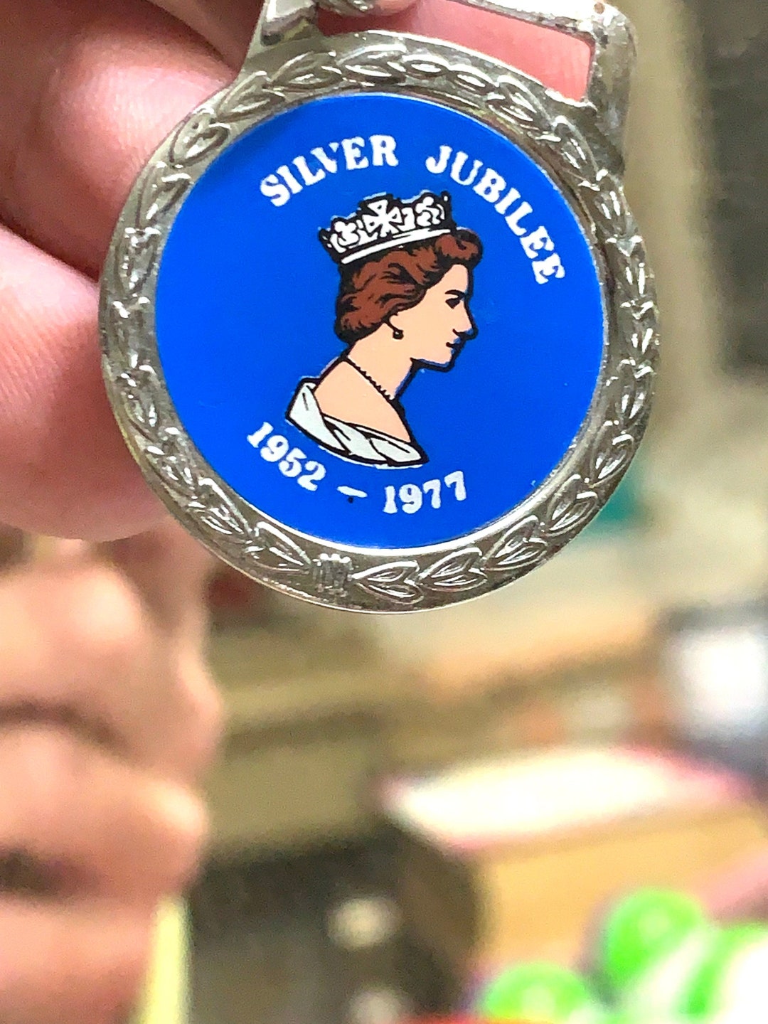 Vintage Keychain With Profile of Queen Elizabeth II / British Royalty ...