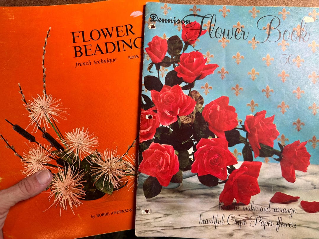 Vintage Paper Flower or Beaded Flower Pattern Book / - Etsy