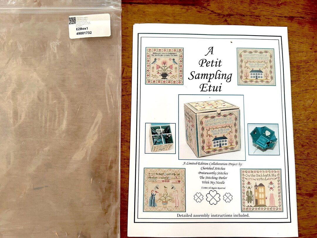 Antique Reproduction Sampler Patterns for Four Sided Secret Box / Make ...