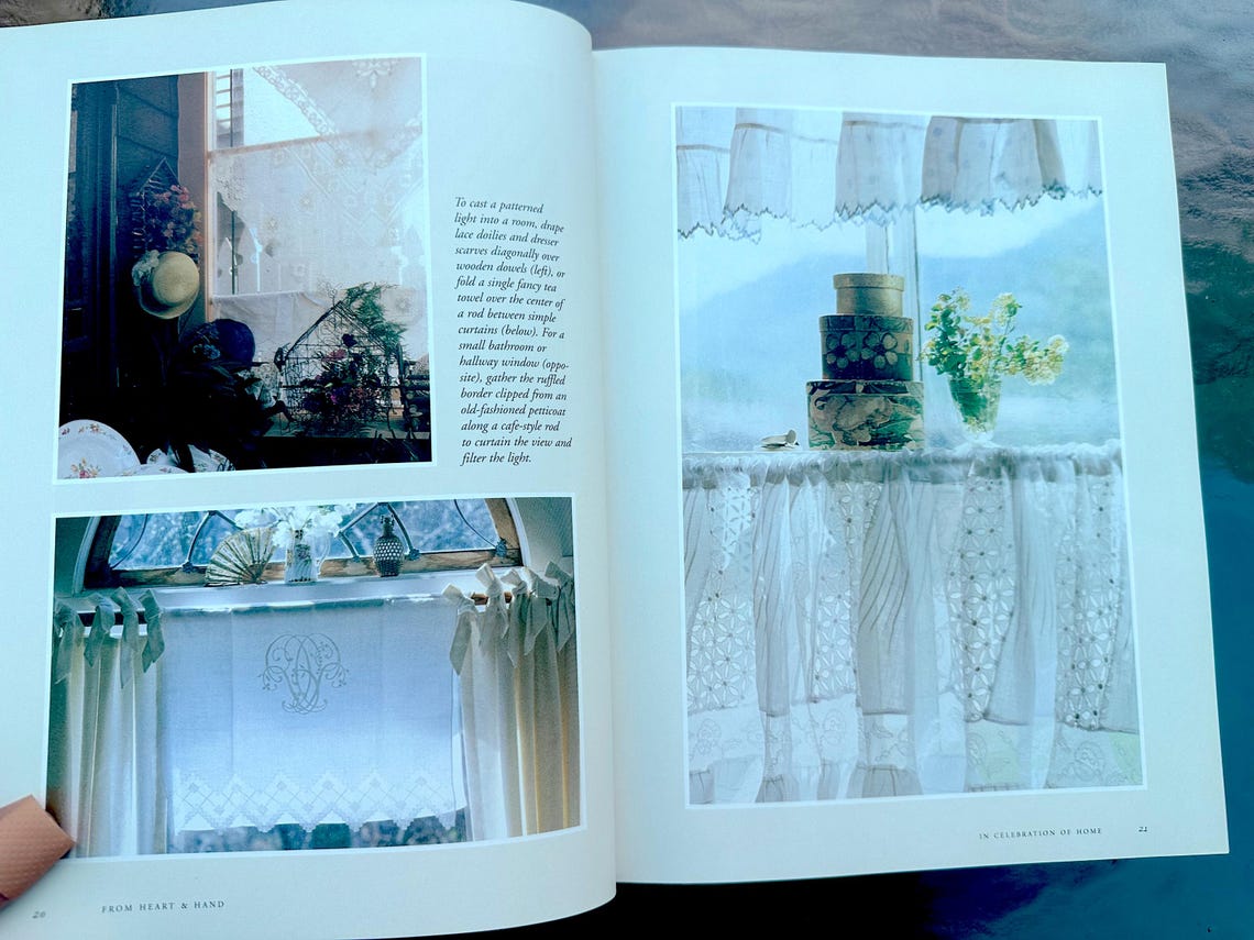 Vintage Victoria Magazine Craft Book "from Heart & Hand: Creating ...