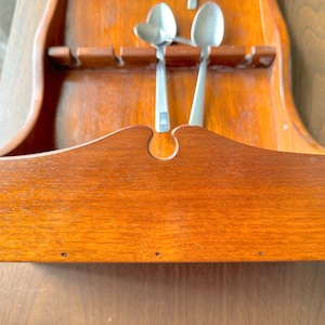 Vintage Wooden Spoon Holder for Wall Display / Spoon Collector's ...