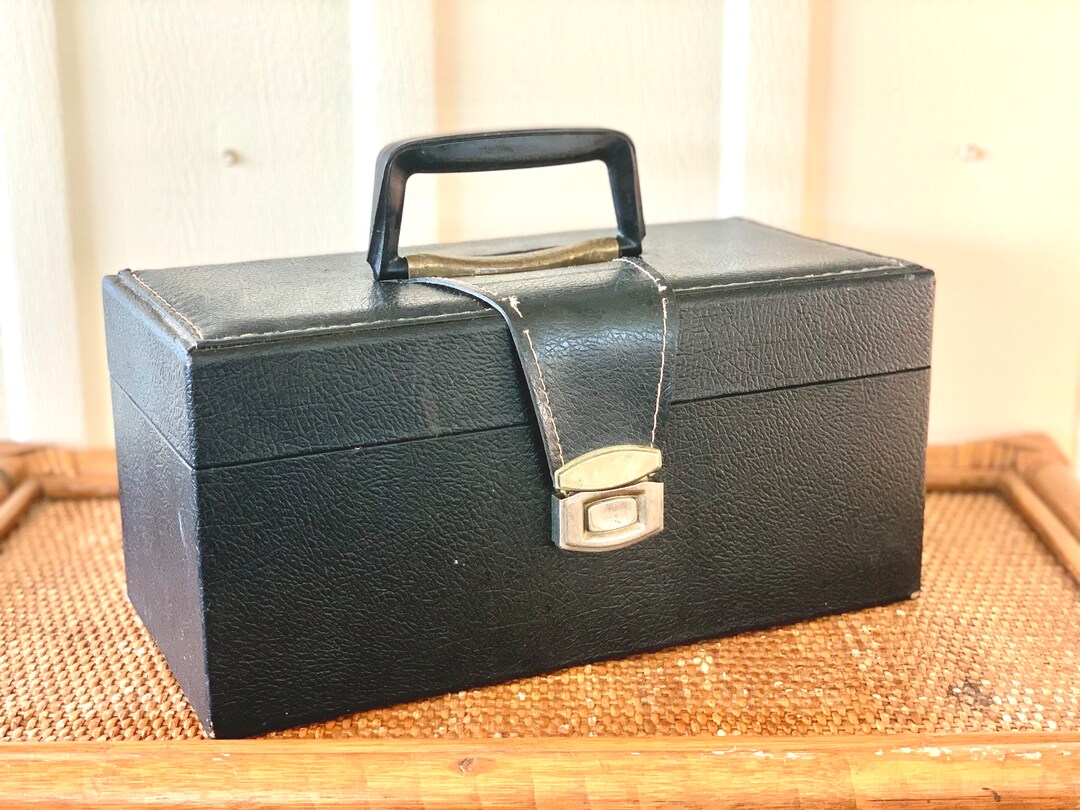 Mid Century 8 Track Tape Case / 15 Slot 8 Track Carrier Case / Black 8 ...