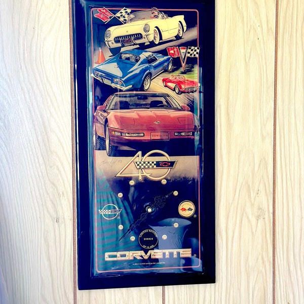 Corvette Wall Clock - Etsy