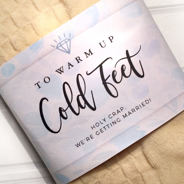 Cold Feet Wedding Socks - Etsy