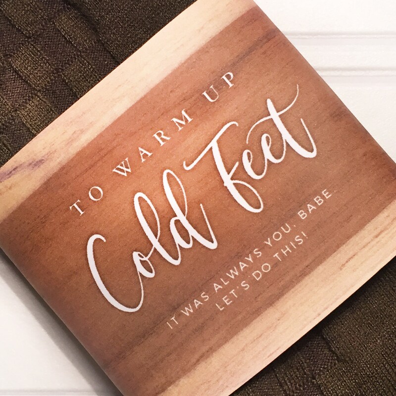 Cold Feet Wedding Socks - Etsy