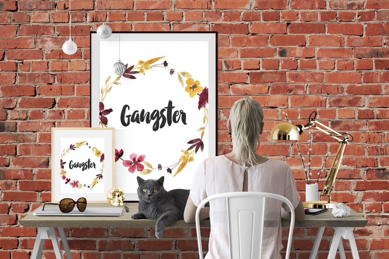 Gangster Hip Hop Art Print Poster, Watercolour, Instant Download ...