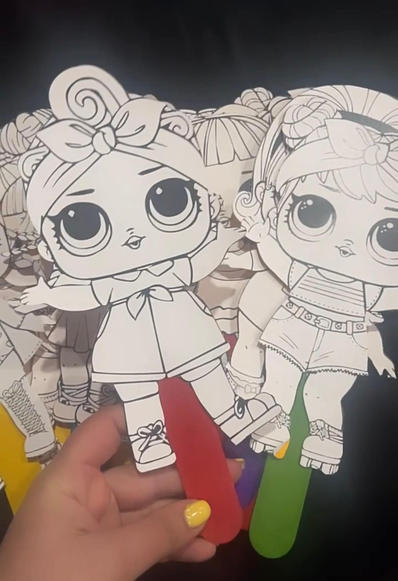 Cartoon Character Fun Coloring Cutouts (set of 24) - Etsy