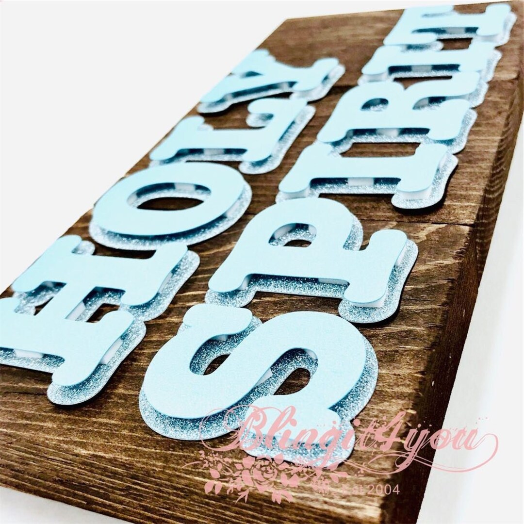 Die Cut Letters Paper Letter 3D Letter Craft Project Wall Decor Bridal ...