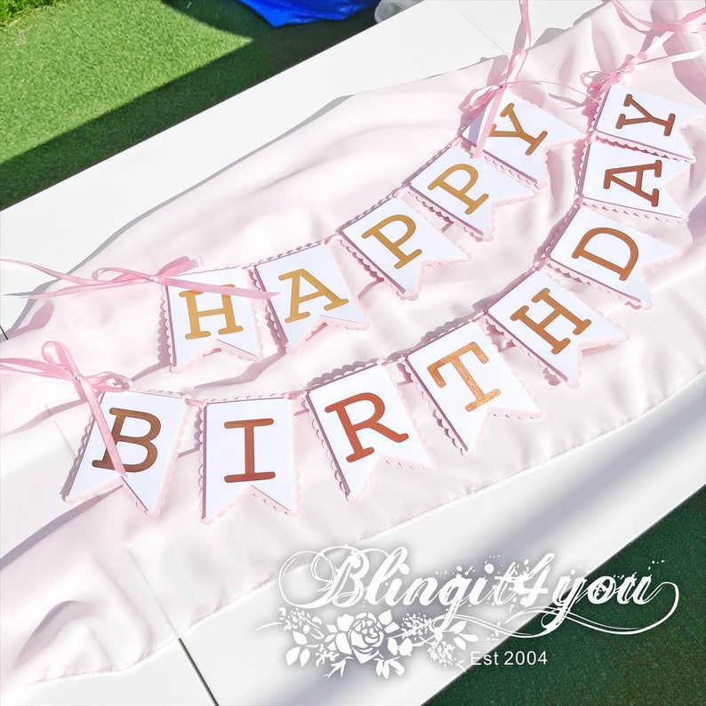 Happy Birthday Banner Personalized Happy Birthday Banner - Etsy
