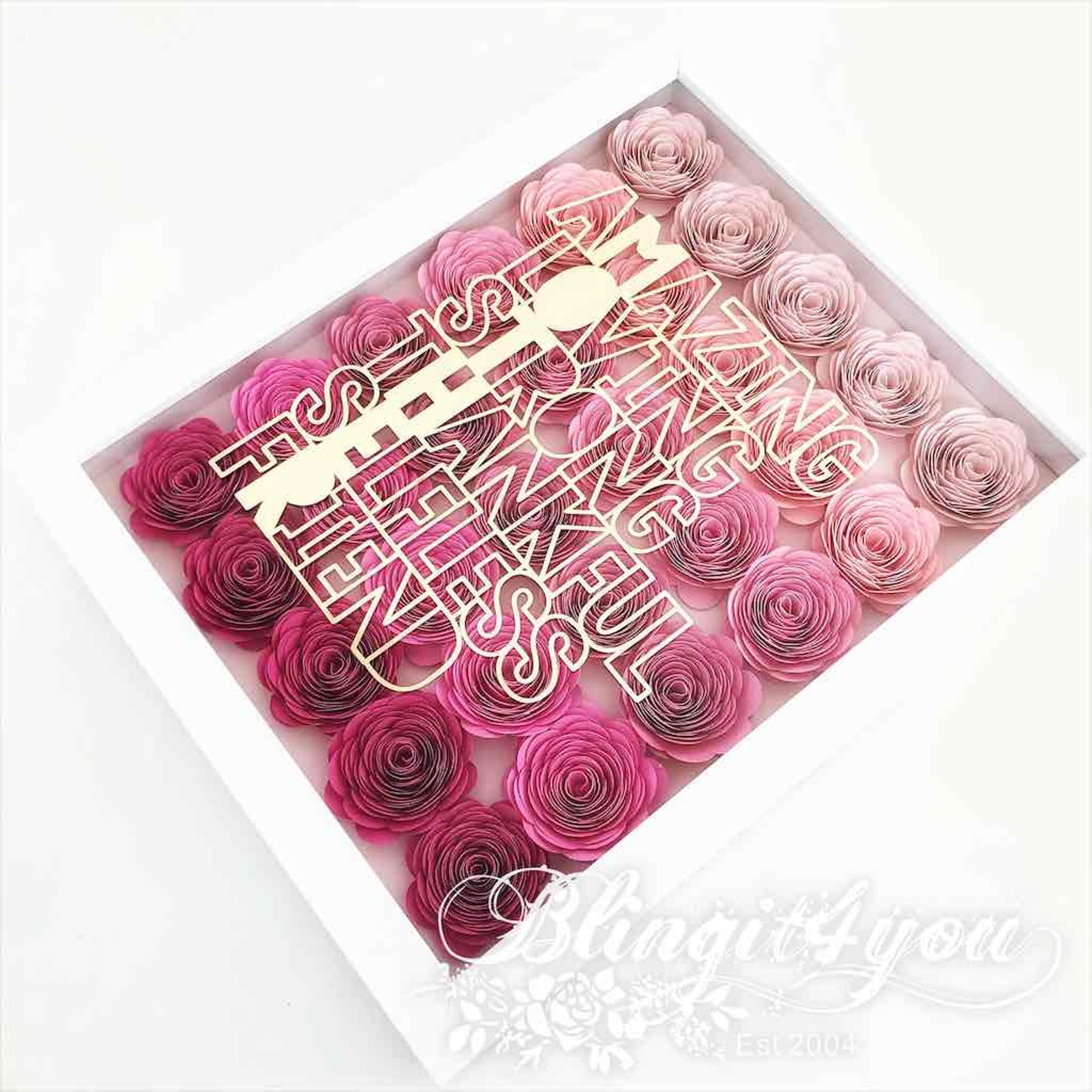 Personalized Mother's Day Gift - Paper Flower Mother's Day Gift - I ...