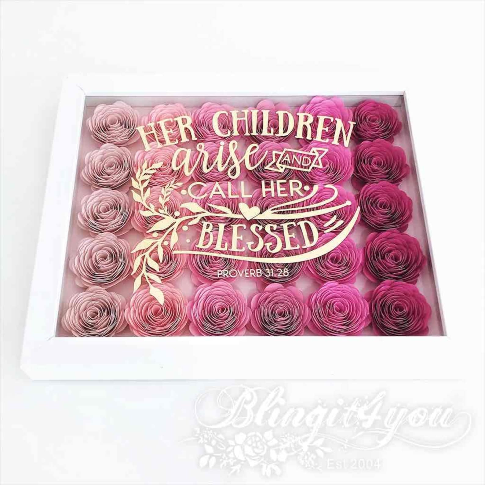 Personalized Mother's Day Gift - Paper Flower Mother's Day Gift - I ...