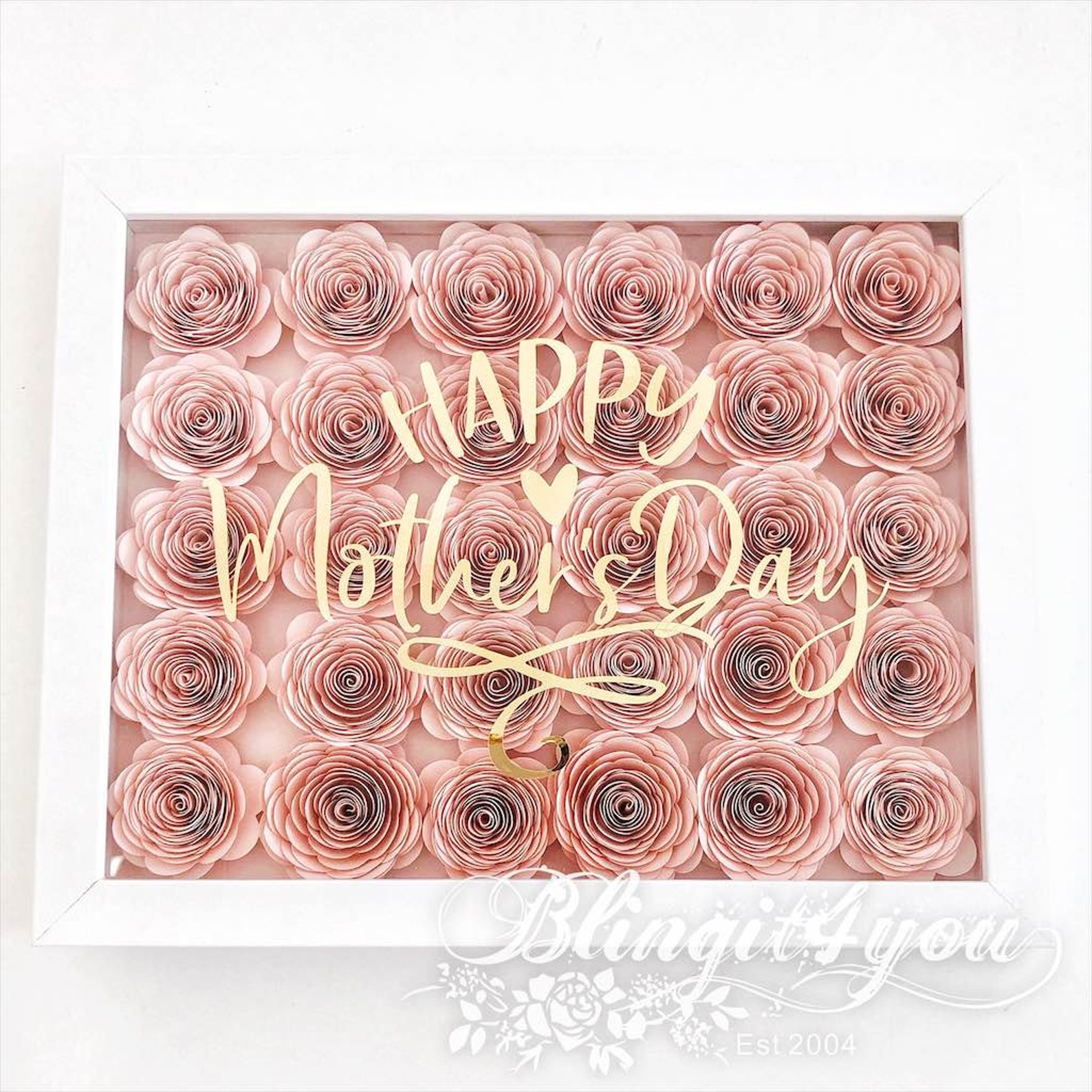 Best Mother's Day Gift - Shadow Box With Hand Rolled Flowers Will Never ...