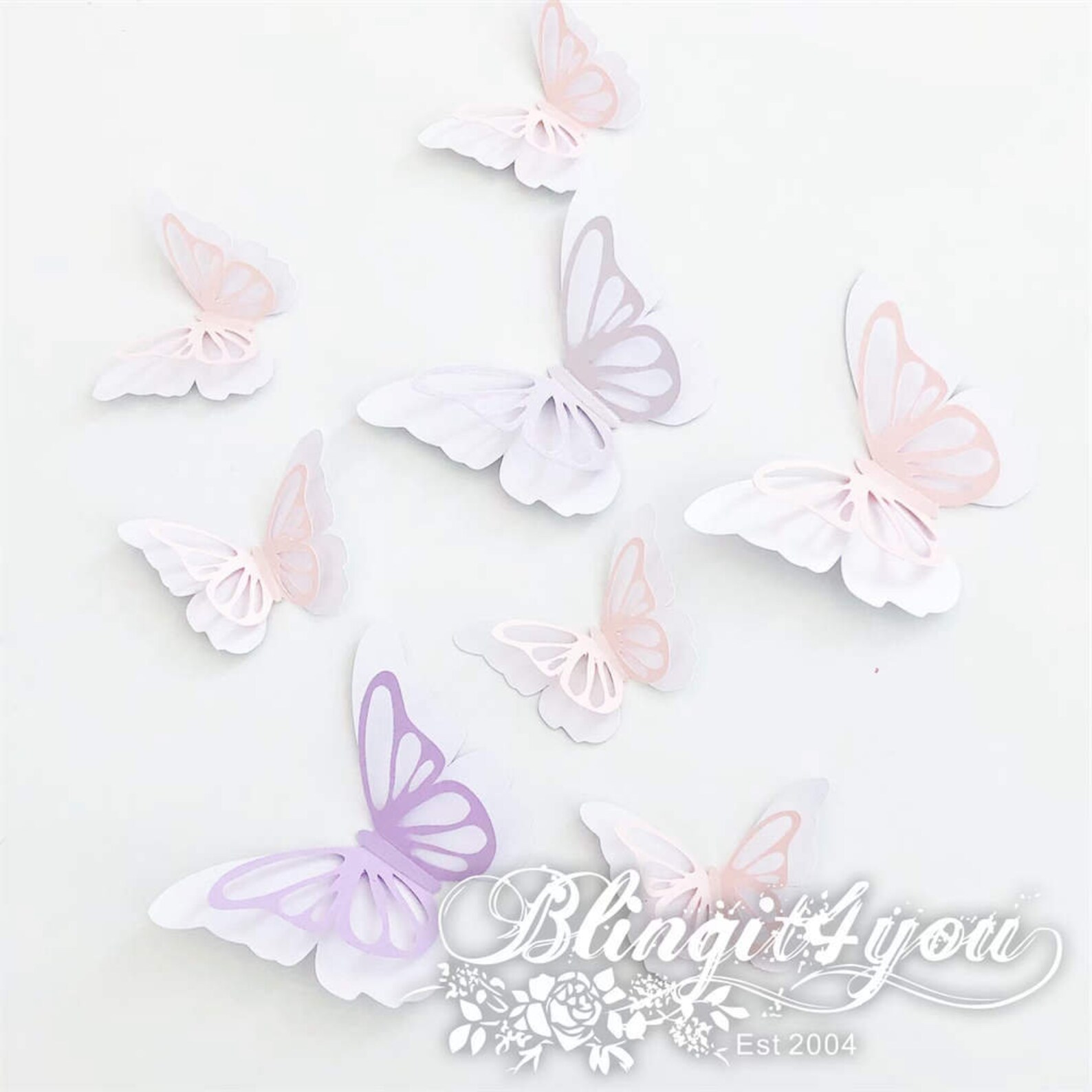 3D Butterflies Butterfly Cutouts Large Butterflies Wall | Etsy