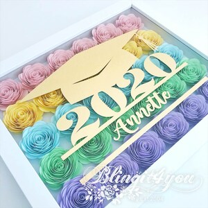 Graduation Gift Box / Flower Shadow Box for Girls College, High School ...