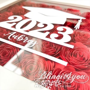 Graduation Gift Box / Flower Shadow Box for Girls College, High School ...