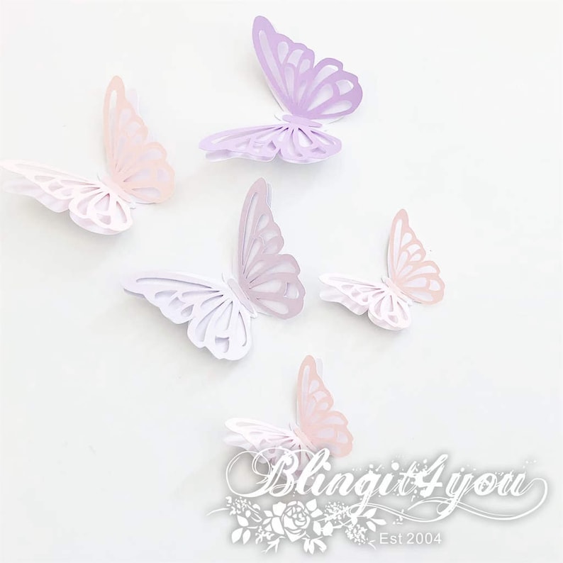 3D Butterflies Butterfly Cutouts Large Butterflies | Etsy
