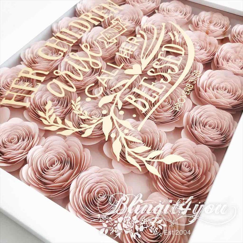 Best Mother's Day Gift - Shadow Box With Hand Rolled Flowers Will Never ...