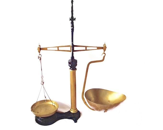 Antique Large Metal Scale Pan for Balance Candy General Store - Etsy