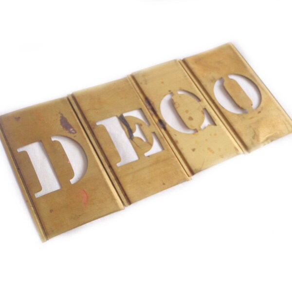 Brass Stencil Set - Etsy
